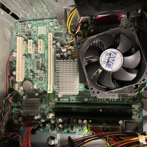 HP Pentium 4 HT Desktop SOCKET 775 MS-7336 MOTHERBOARD W/CPU & Memory ...