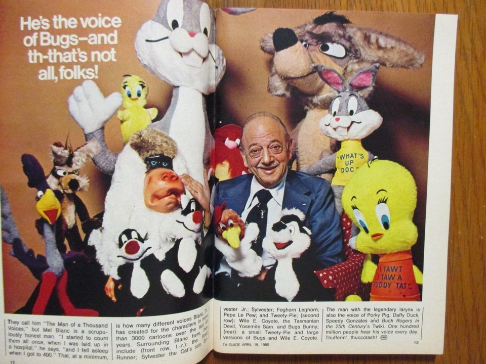 1980 TV Guide(THE DUKES OF HAZZARD/MEL BLANC/BUGGS BUNNY/DIANE LADD ...