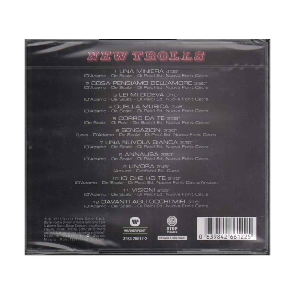 New Trolls CD (Nuevo Sellado Mismo) Warner Fonit ‎ 3984 26612-2 Rango ...