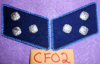 CF02 West German Police collar tabs, three pips on them | eBay