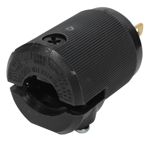 Hubbell AC Female & Male Edison Plug Set 15 Amp Black | eBay