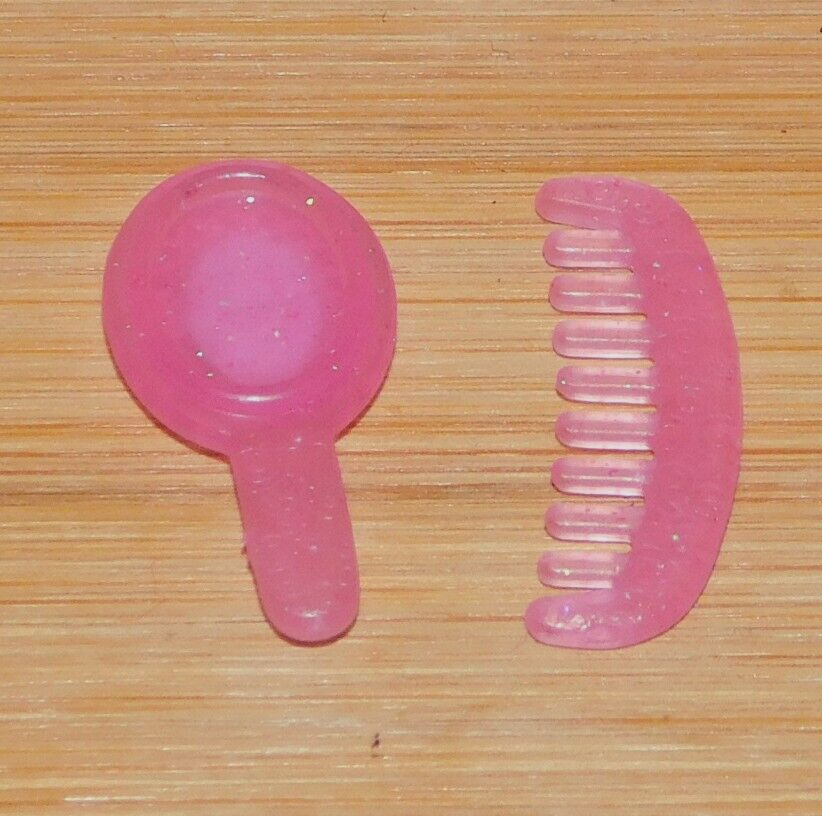 BARBIE PINK SPARKLY COMB MIRROR VANITY LOT FOR FASHIONISTA SUPERSTAR ...