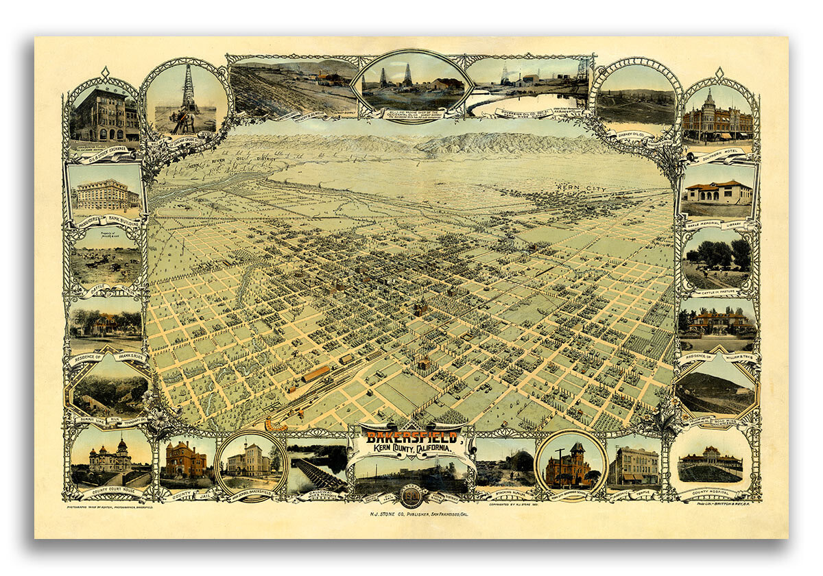 Bakersfield County Area Map Conceptual Regional Rail System For The