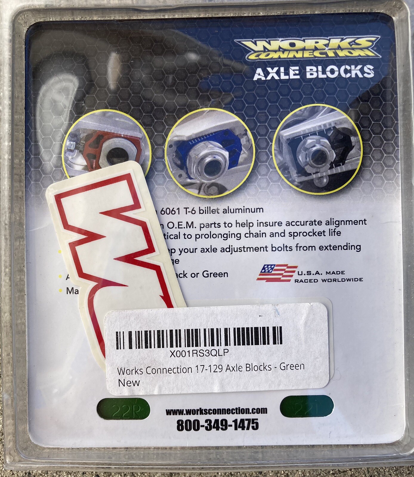 Works Connection - 17129 - Axle Blocks, Green for sale online | eBay