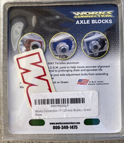 Works Connection - 17129 - Axle Blocks, Green for sale online | eBay