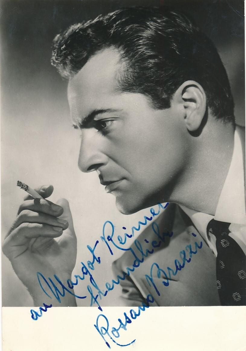 Rossano Brazzi- Signed Vintage Picture Postcard (Italian Actor) | eBay