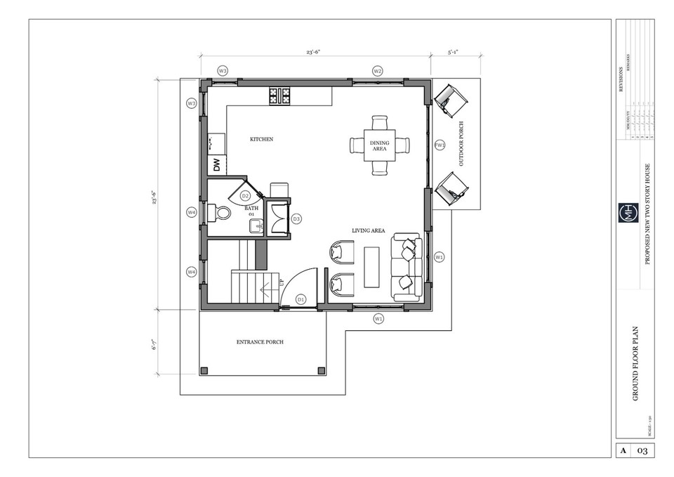 Modern House Plan AutoCAD File And PDF For Blueprint Plans - 2 Bedrooms ...