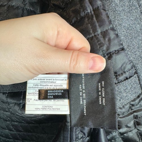 NWT Andrew Marc Dunbar Military Melton Wool Coat Charcoal Gray Small | eBay