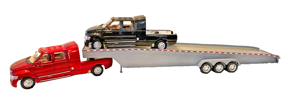 Custom Made Steel 3 Car gooseneck 1/24 For Danbury, Franklin Mint, West ...