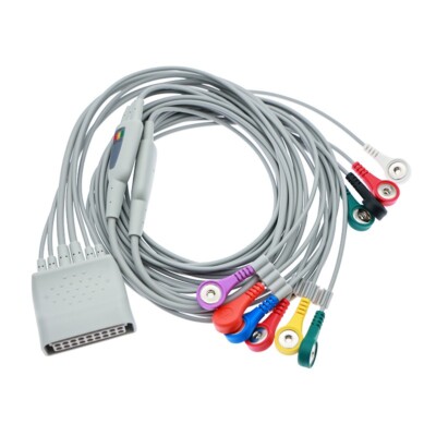 12‑Lead EKG Leadwire Complete Lead Set (AAMI) for Philips ST80i ...