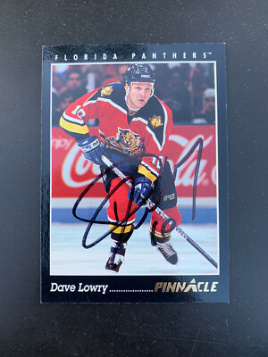 DAVE LOWRY PANTHERS AUTOGRAPH AUTO 93-94 PINNACLE #408 *70935 | eBay