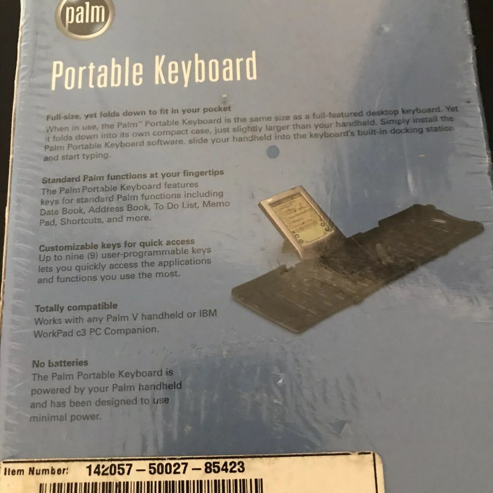 PALM Portable Keyboard V-Series Compact Case Desktop Size Keys | eBay