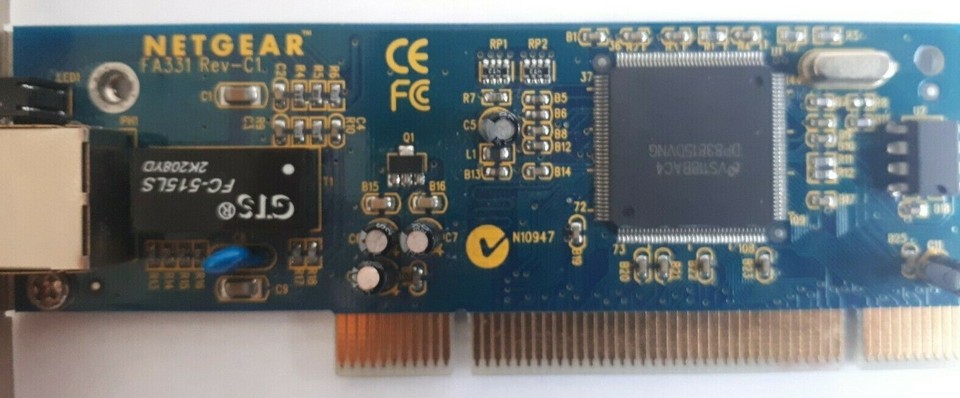 Netgear PCI Ethernet Adapter Card FA331 Rev-C1 10/100 | eBay UK