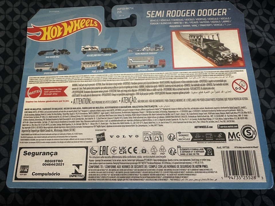 HOT WHEELS TRACK FLEET SEMI RODGER DODGER BLUE 1/64 | eBay