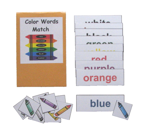 Teacher Made Center Educational Learning Resource Game Color Words ...