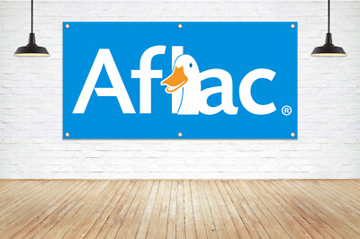 For AFLAC Insurance Branding Vinyl Banner Sign Coverage Office Broker ...