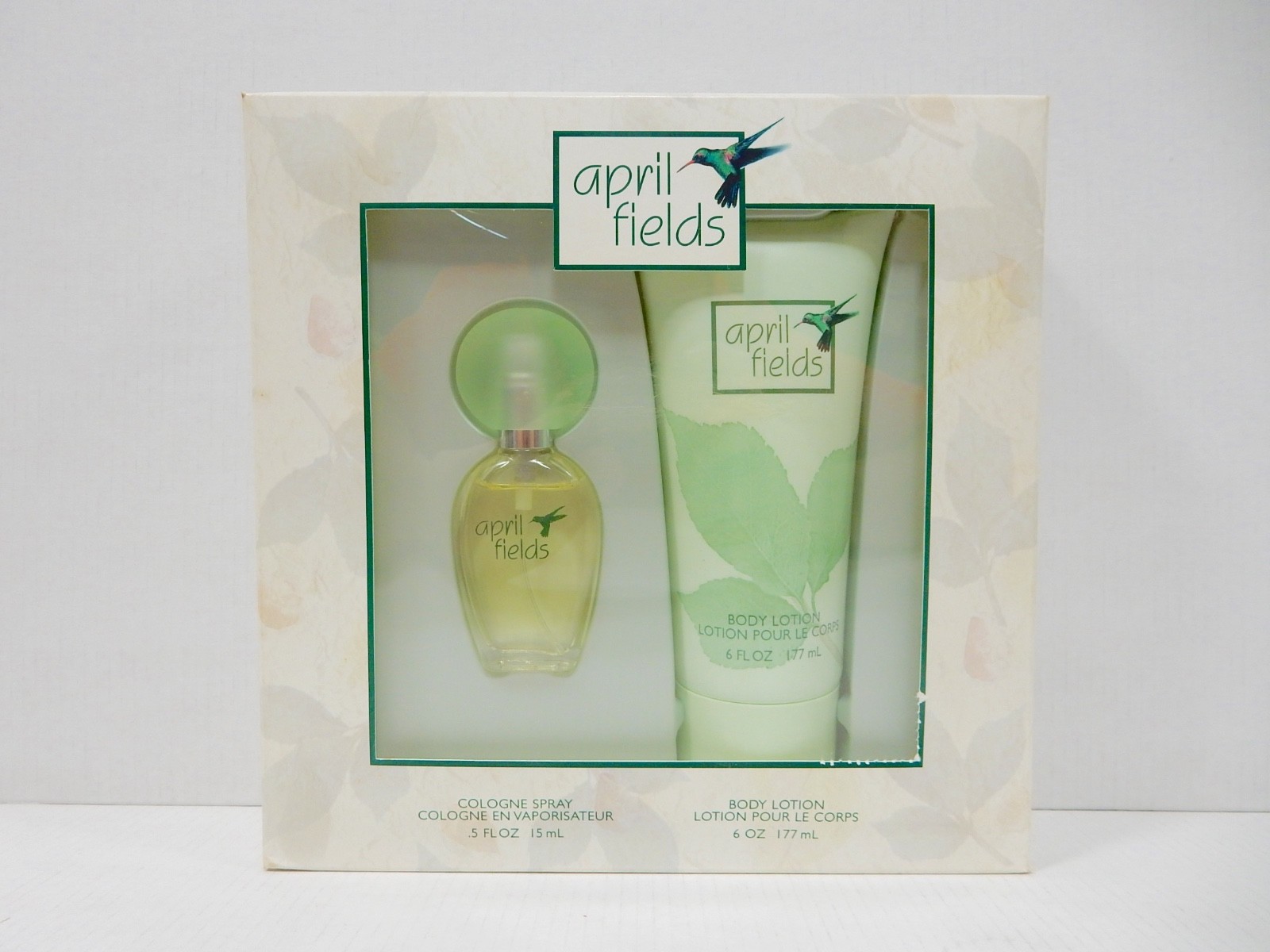APRIL FIELDS COLOGNE SPRAY 2-PIECE GIFT SET (WOMEN) .5 OZ *NEW IN BOX ...