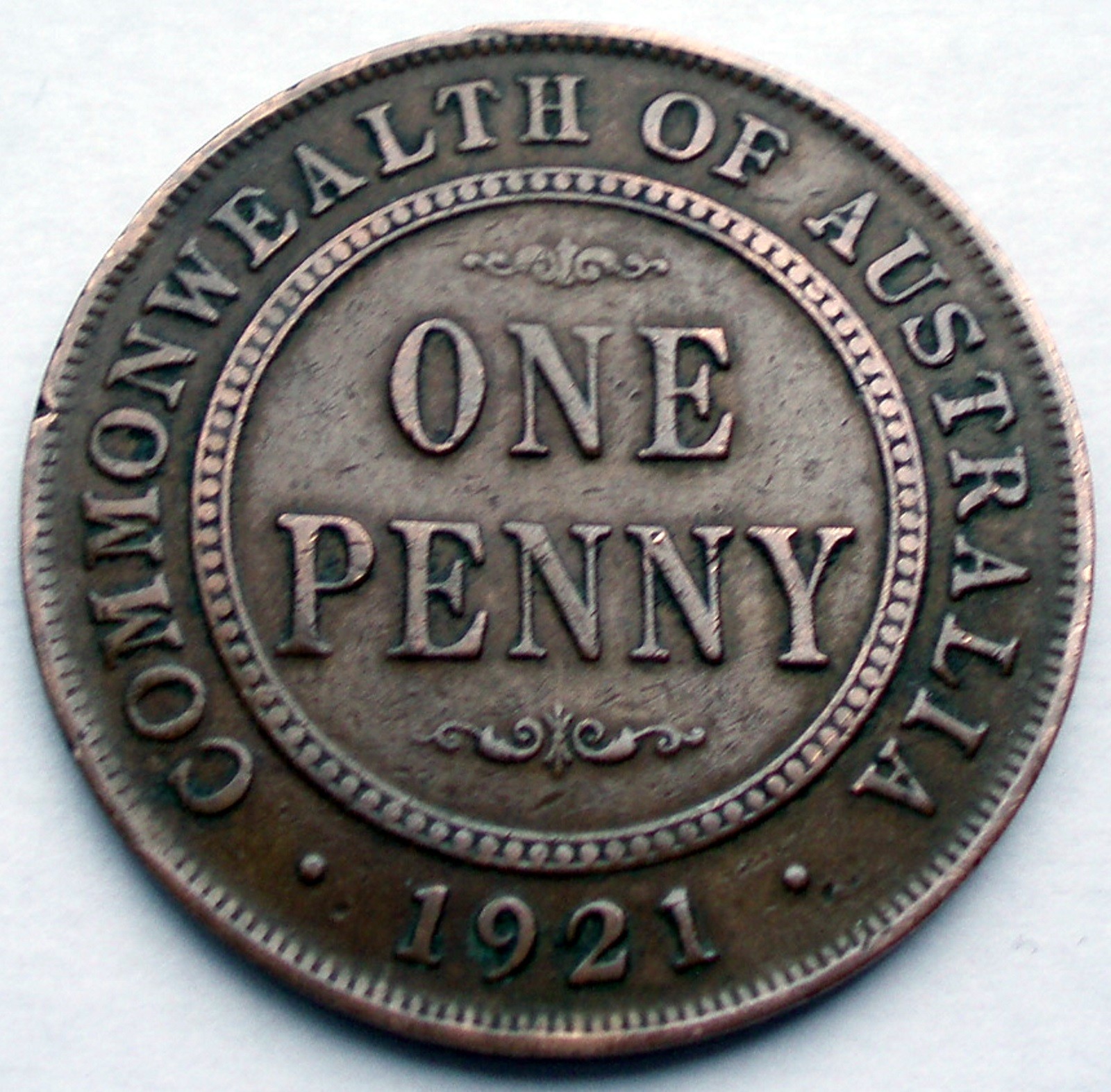 AUSTRALIA 1 PENNY 1921 O4.5 | eBay