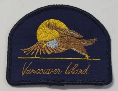 Vancouver Island Patch 2.5"X3.25" Bald Eagle BC British Columbia Canada ...