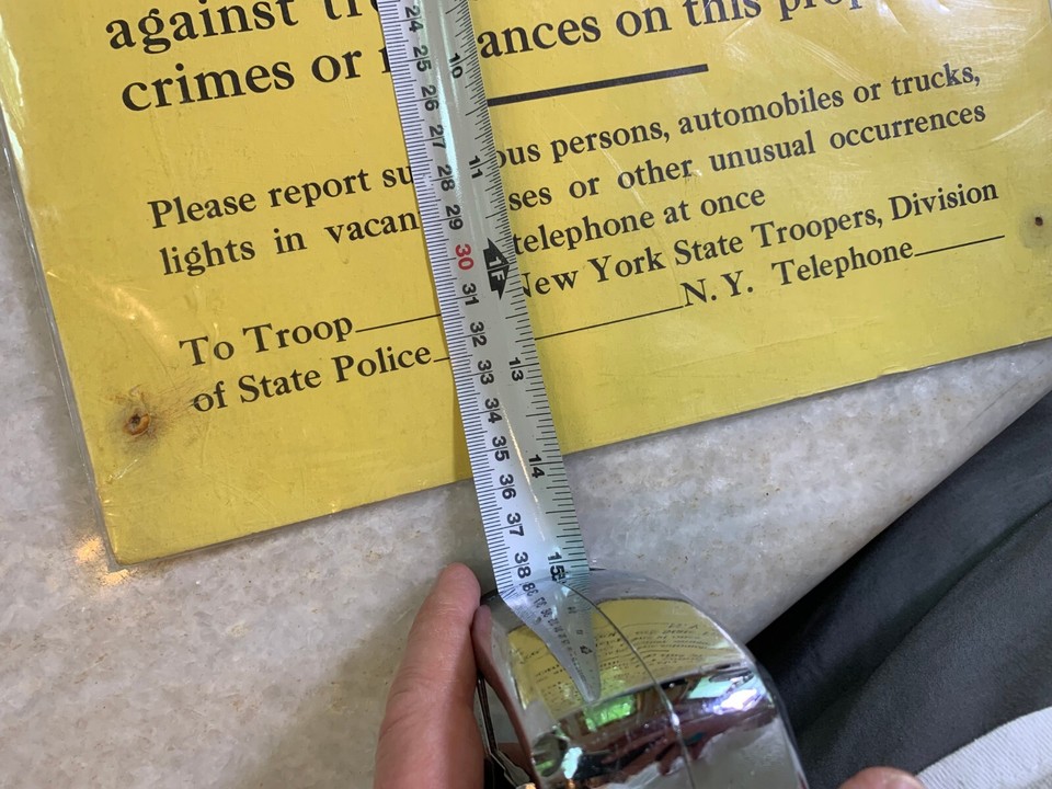 Antique Vintage New York State POLICE Warning Notice Sign Plaque NYPD N ...
