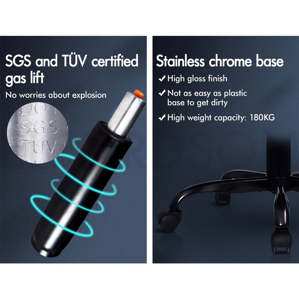 ELFORDSON Massage Office Chair Executive Recline Footrest Swivel ...