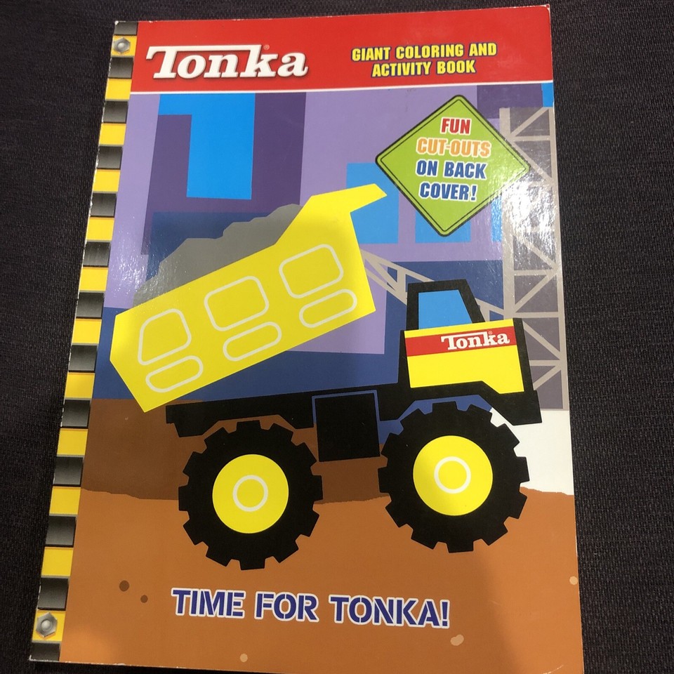 Tonka giant coloring and activity book time for tonka book | eBay