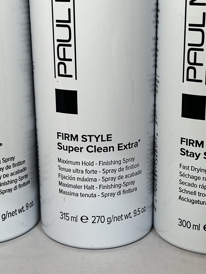 Paul Mitchell Firm Style Super Clean Extra 9.5 oz Pack of 4 | eBay
