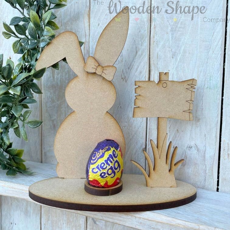 MDF Easter Egg Holder Chocolate Eggs Wooden Craft Kit Easter Egg Holder | eBay UK
