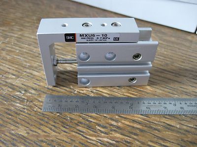 SMC Pneumatic Cylinder with Linear Rail Slide MXU6-10 MXH6-10 Compact ...