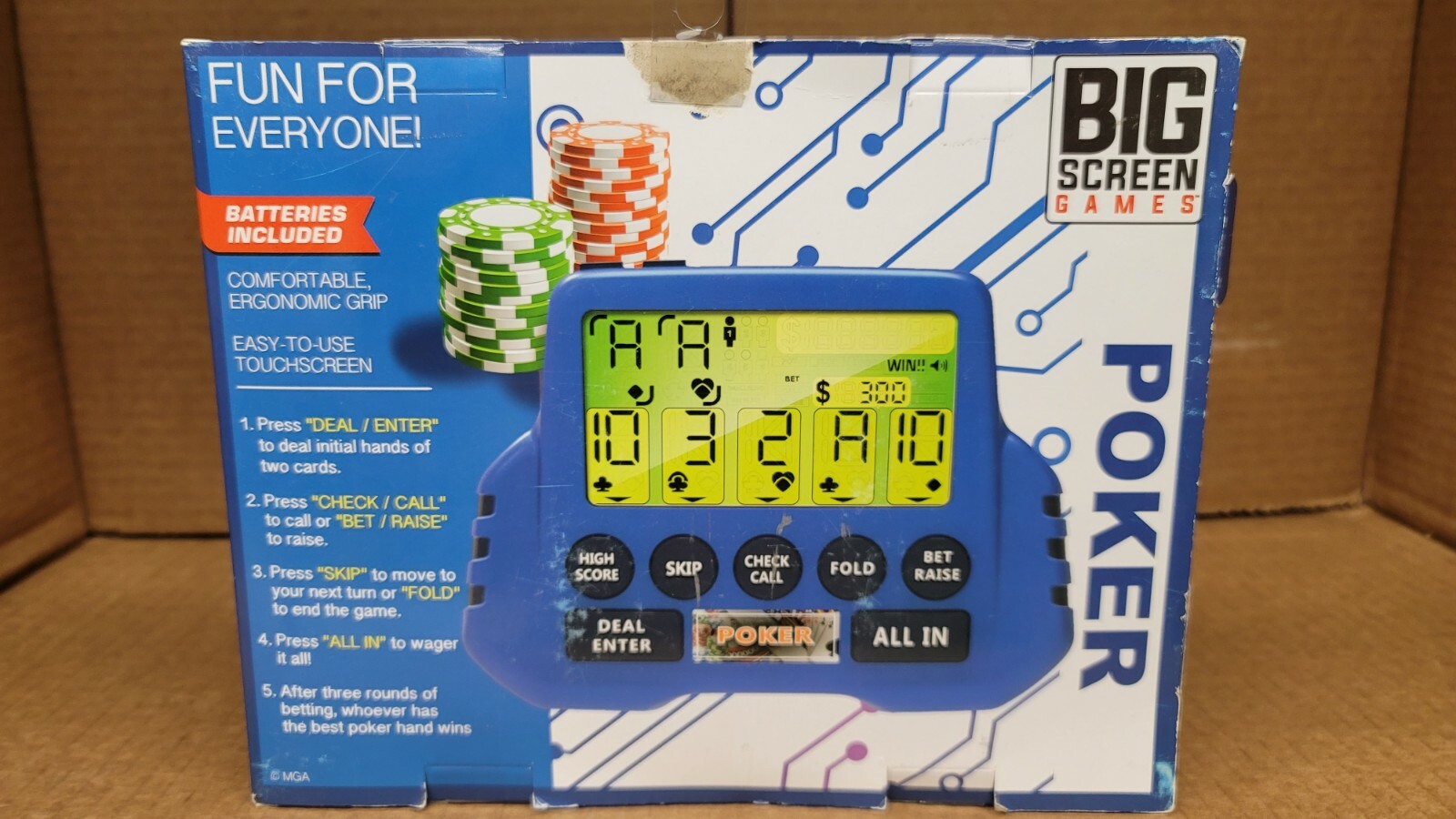 Big Screen games Poker Handheld Electronic Game | eBay