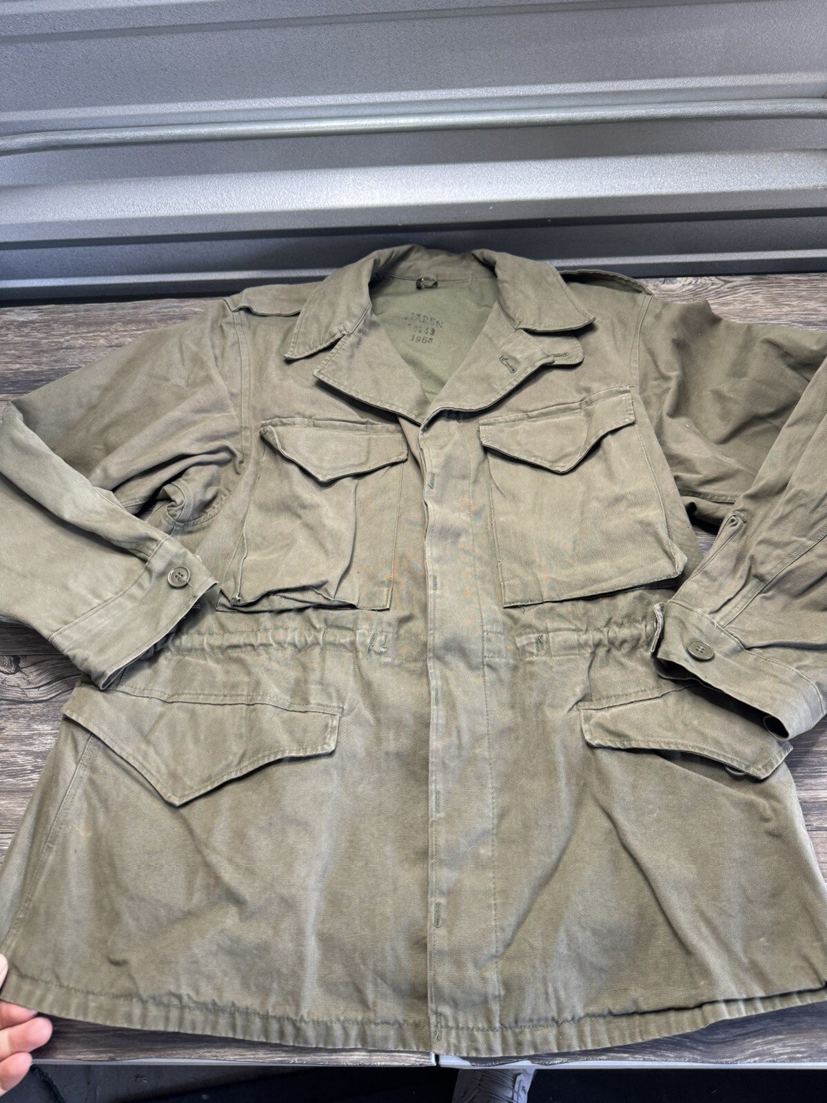 ORIGINAL US ARMY M1943 M43 COMBAT FIELD JACKET Dated | eBay