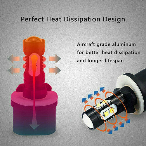 2x For 1997-2004 c5 Corvette HID LED SUPER BRIGHT Fog Light Conversion ...