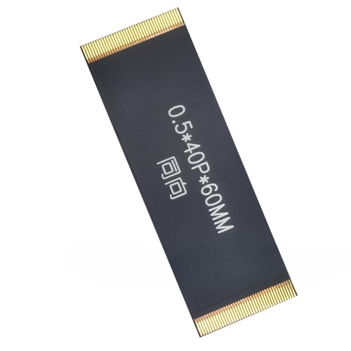 FPC/FFC flexible cable 0.5mm 40p 60mm with black electromagnetic film ...