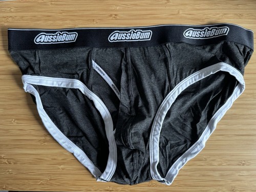 New aussieBum Essential Bamboo Brief, Black Marle, Large | eBay UK
