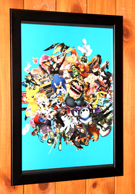 Super Smash Bros. Nintendo Wii Promo Old Rare small Poster / Ad Page ...