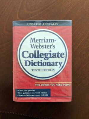 Merriam-Webster's Collegiate Dictionary (Tenth Edition) 9780877797081| eBay