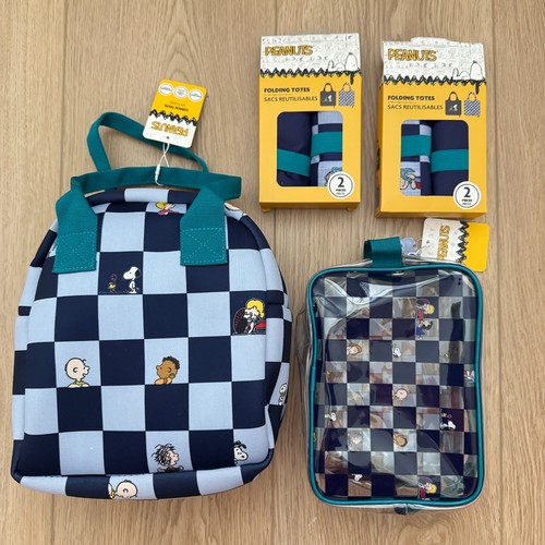 Trudys Hallmark Exclusive Peanuts Foodie Lunch Lot w/ Zip Pouch Bag ...