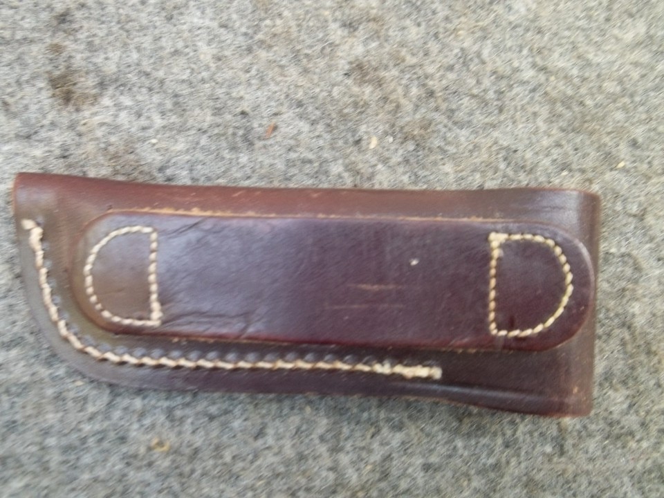 Vintage USA Buck 551 Lock Back Pocket Knife in Sheath King Charles II ...