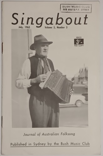SINGABOUT Journal Of Australian Folksong July 1965 Bush Music Club DUKE ...
