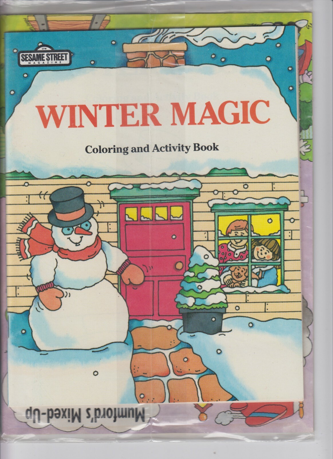 CTW Sesame Street Winter Book + Winter Magic (Feb 1990) Original Bag ...