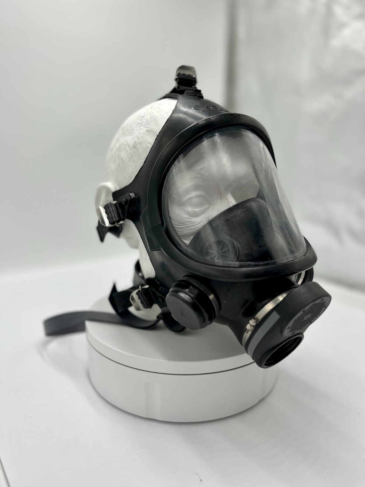 Italian Military Police Gas Mask w/40mm NATO Filter & Case NBC Israeli ...