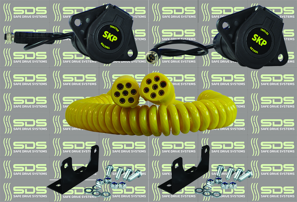 Suzi Cable Kit x1 Camera Inverted Tractor/Trailer, Yellow Coil & Angled ...