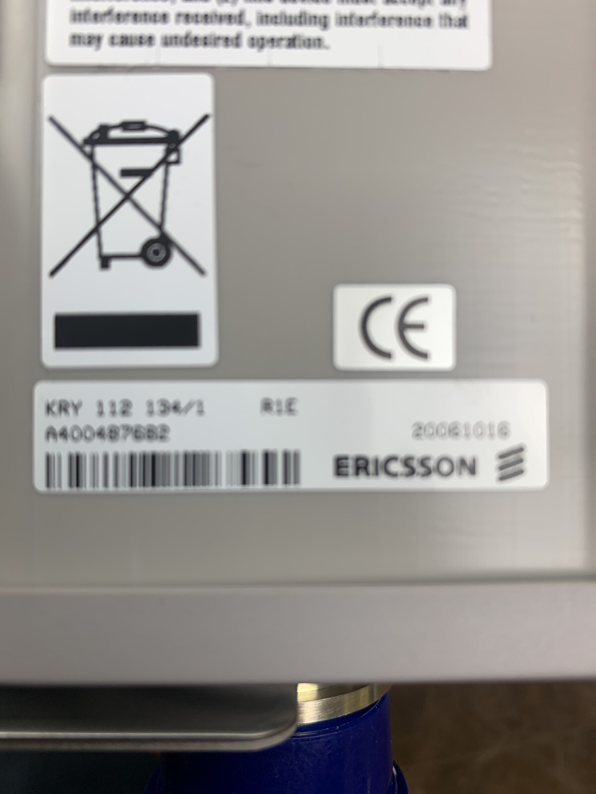 NOS ERICSSON KRY 112 134/1 KRY112134 ANTENNA SYSTEM CONTROL R1E S4 | eBay