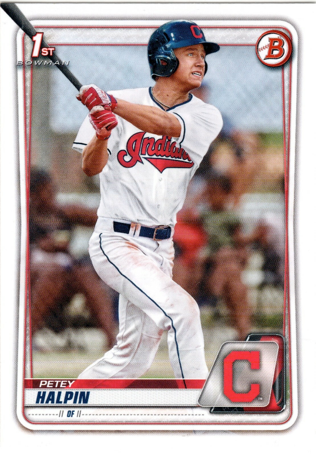 Petey Halpin Cleveland Indians 2020 Bowman Draft 1st Bowman | eBay