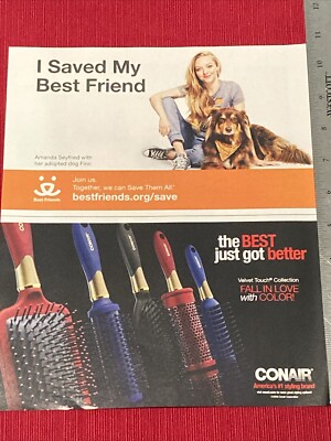 Actress Amanda Seyfried for Bestfriends Org 2017 Print Ad | eBay