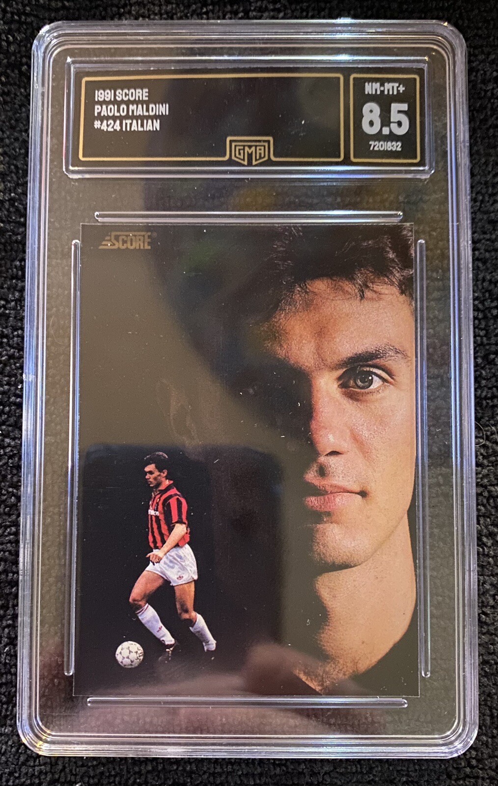 1991-92 Score Italian Soccer #424 Paolo Maldini GMA 8.5 | eBay