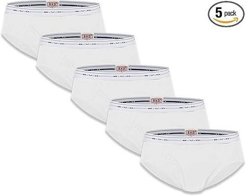[Set of 5] BVD Gold Men's Briefs Bikini Color Type S~XL White only M/I ...