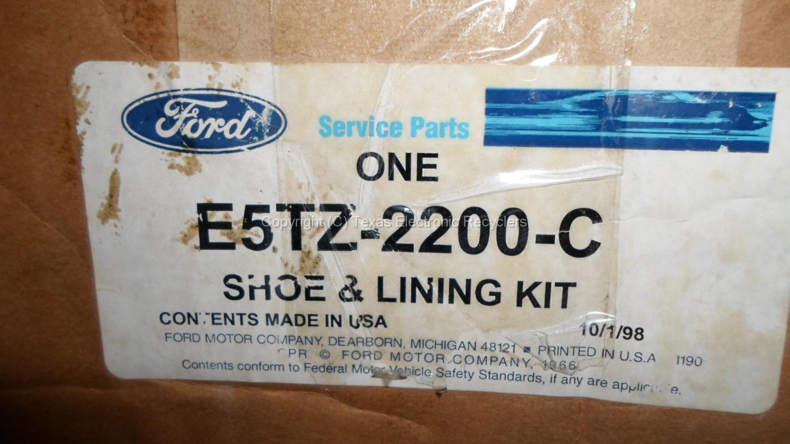 NEW OPEN BOX - Ford E5TZ-2200-C 1985-2006 Ford Shoe and Lining Kit | eBay