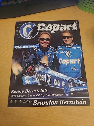 2010 Brandon Bernstein & Kenny Bernstein NHRA Hero Card | eBay