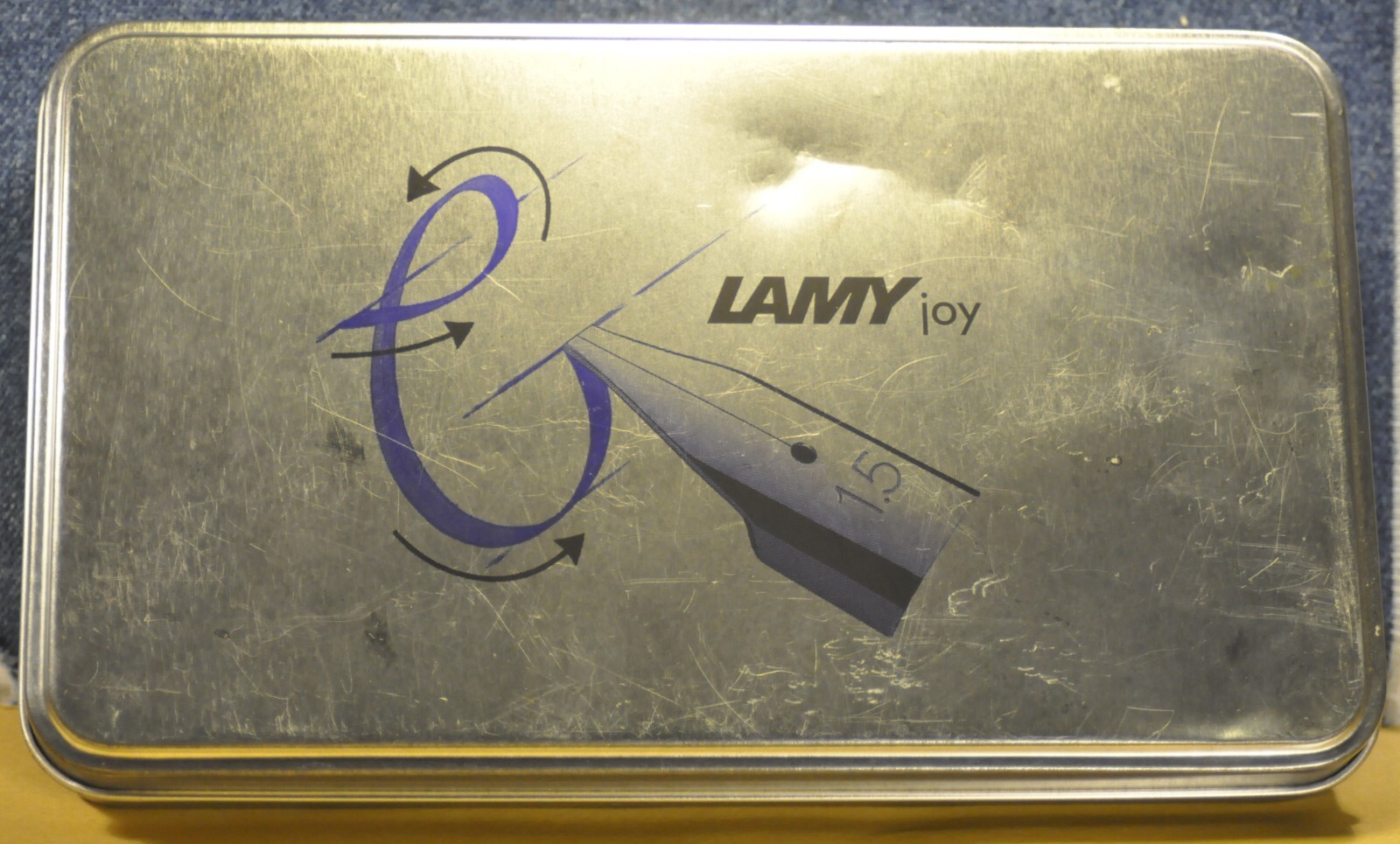 "Lamy" JOY L11 German c.2002's Black&Red Calligraphy Fountain Pen SET w ...